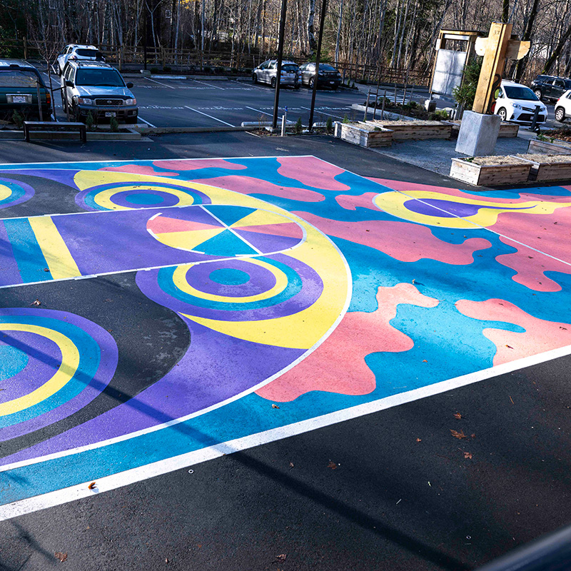Colourful Ground Mural | Squamish Public Art